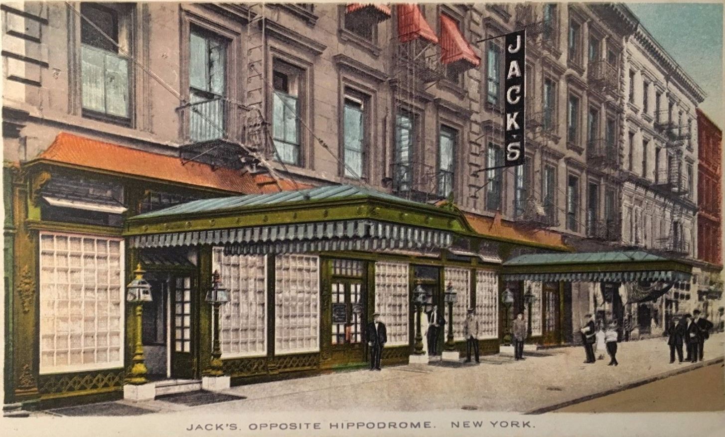 1911: The 34 Cats Atop Jack's Restaurant on Sixth Avenue and 43rd ...