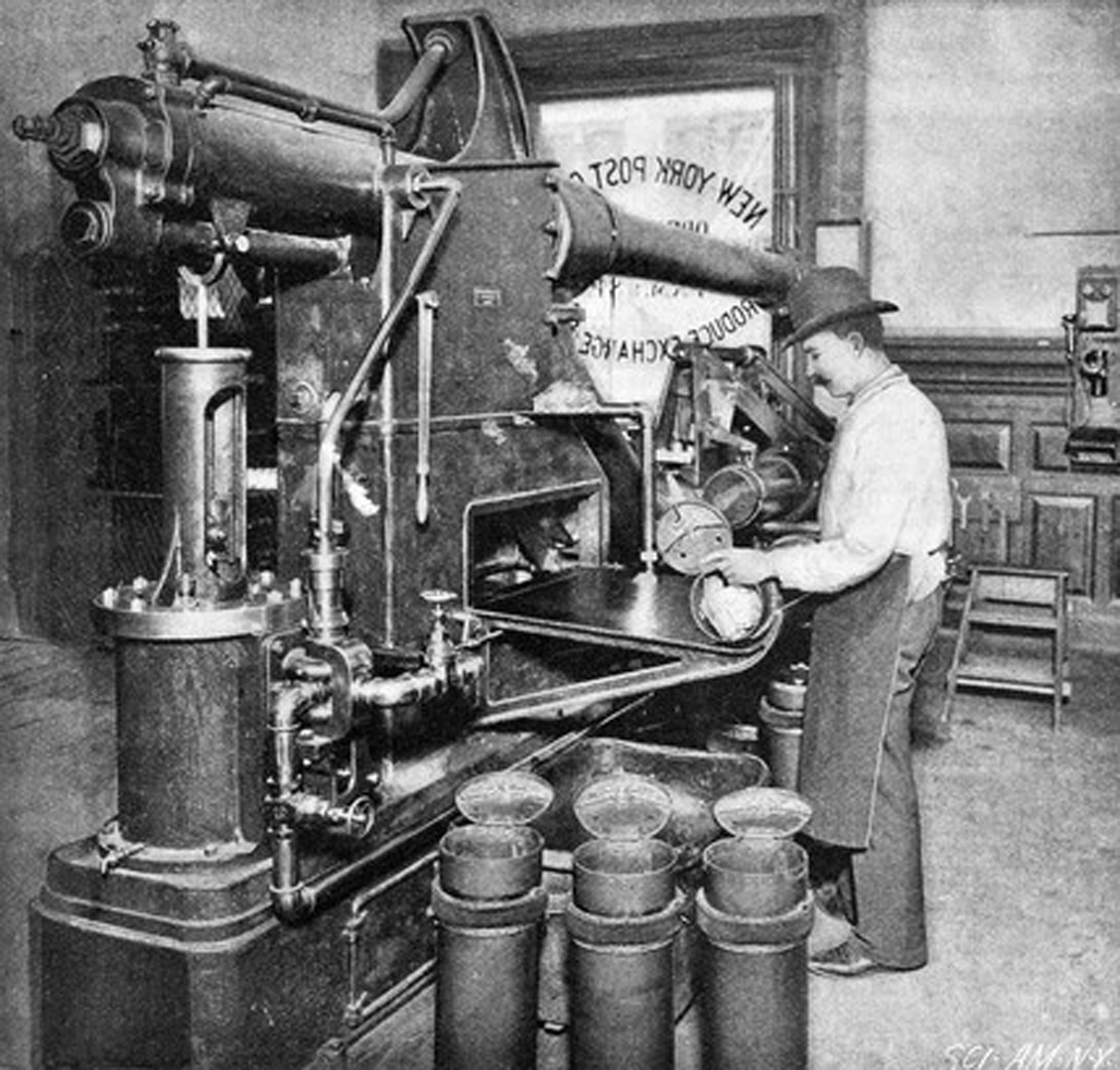 1897: The Cat that Christened the NYC Post Office Pneumatic Tubes The ...