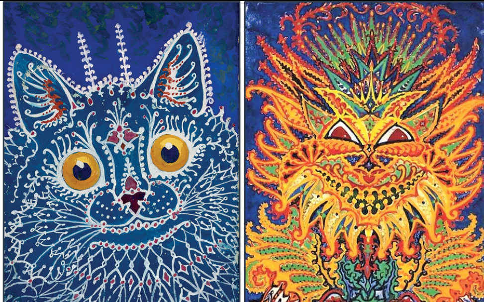 Louis Wain psycho cats - The Hatching Cat of Gotham The Hatching Cat of ...